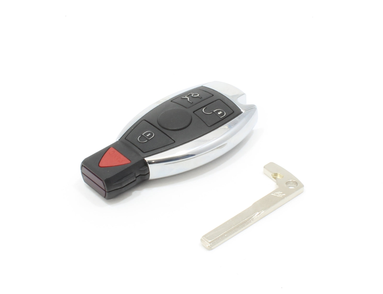 Mercedes IR Key Chrome key New 1998-2015 Model years